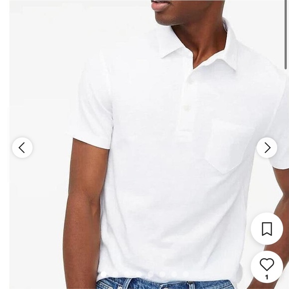 J. Crew | Shirts | Flawed J Crew Garment Dyed Slub Cotton Pocket Polo ...